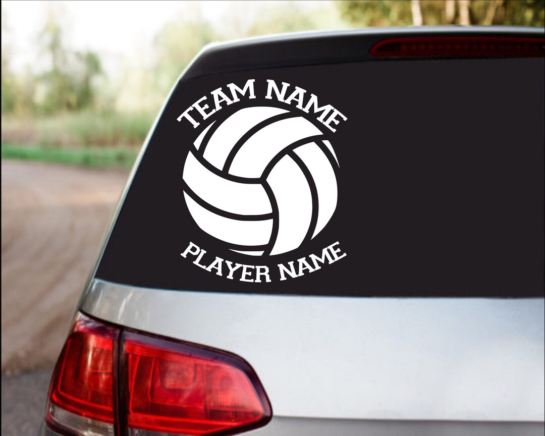 Volleyball Player Decal | Personalized Volleyball Decal Sticker | Team ...