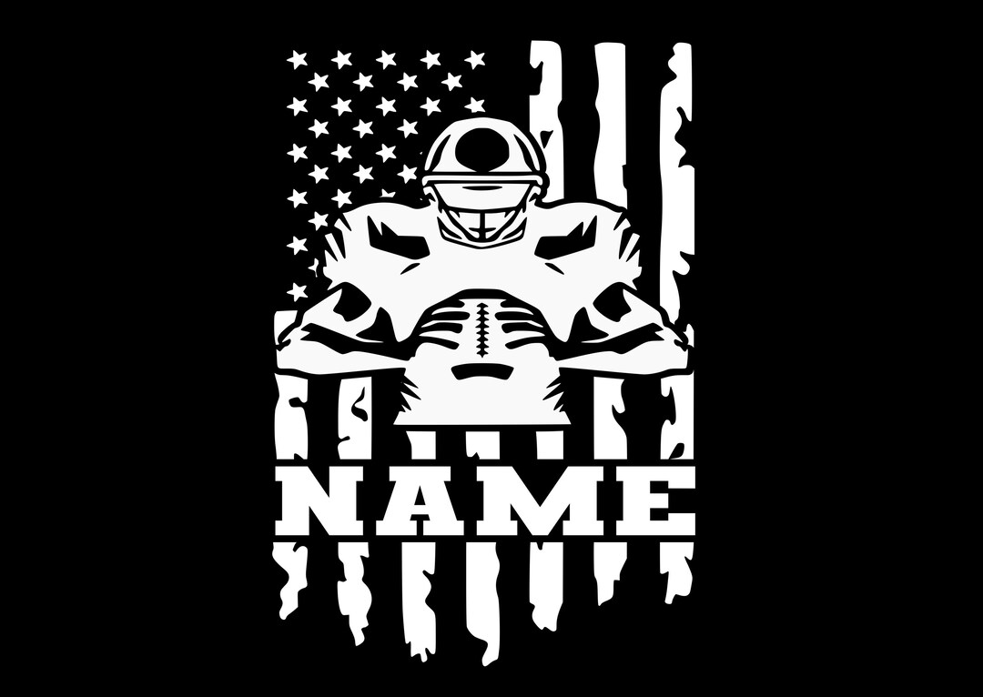 Football Decal Football Player Decal Personalized Football Football ...