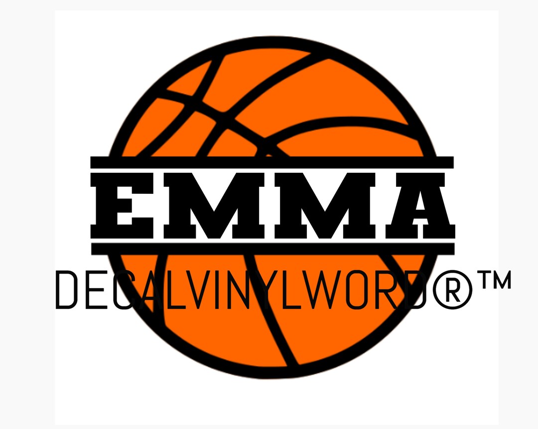 Personalized Basketball Player Name Sticker Decal, Custom Basketball ...