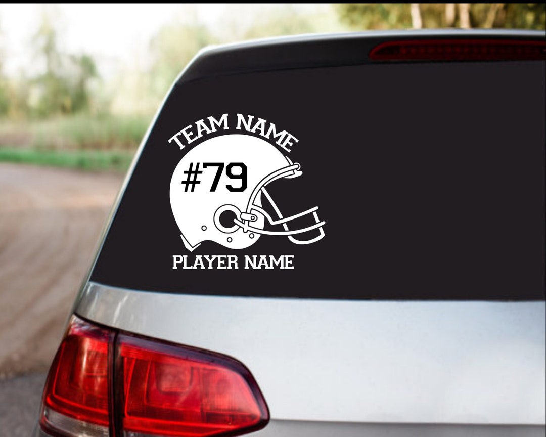 Football Decal | Football Player Decal | Personalized Football ...