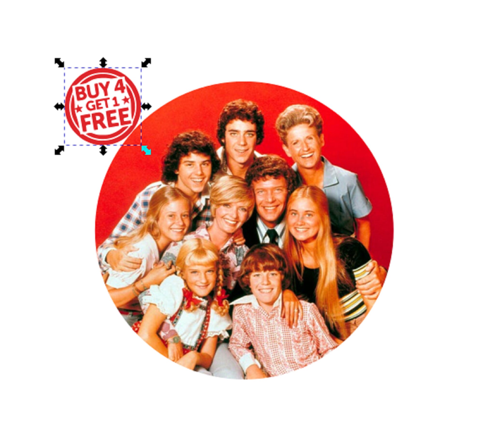Brady Bunch Vinyl Sticker Decal - Etsy