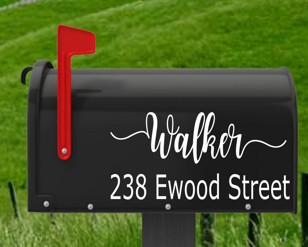 Farmhouse Mailbox Decal | Mailbox Decal | Farmyard Mailbox Decal ...