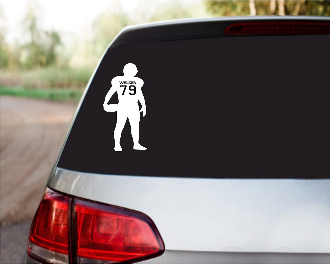 Football Decal | Customizable | Personalized Football Decal | Team Car ...
