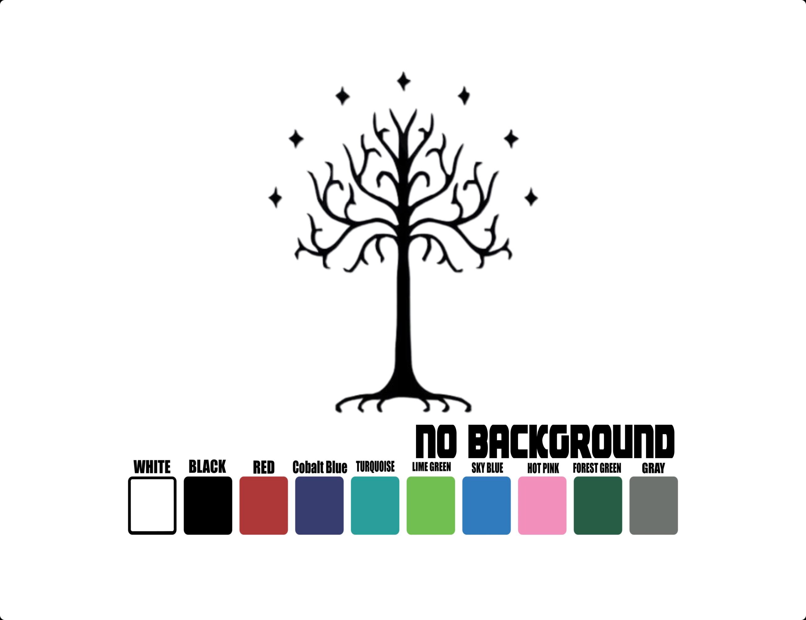 Tree of Gondor LOTR Gandalf Wizard Die Cut Vinyl Decal Sticker for Car ...