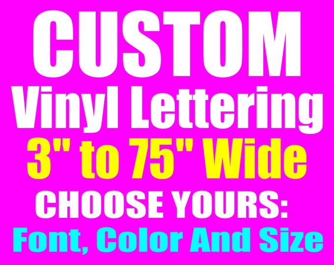 Custom Windshield Decals Word and Number Car Truck Window Custom ...