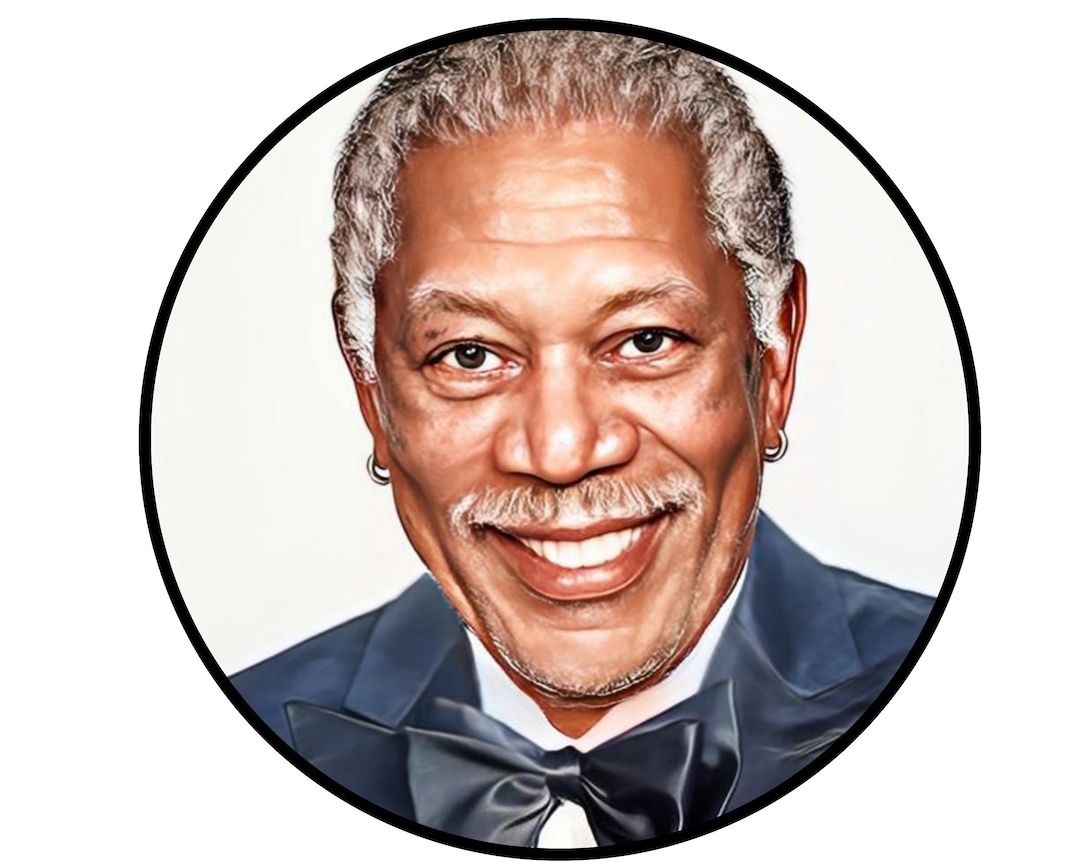 Morgan Freeman Decal Stickers, Water Bottle, Laptop Stickers, Notebook ...
