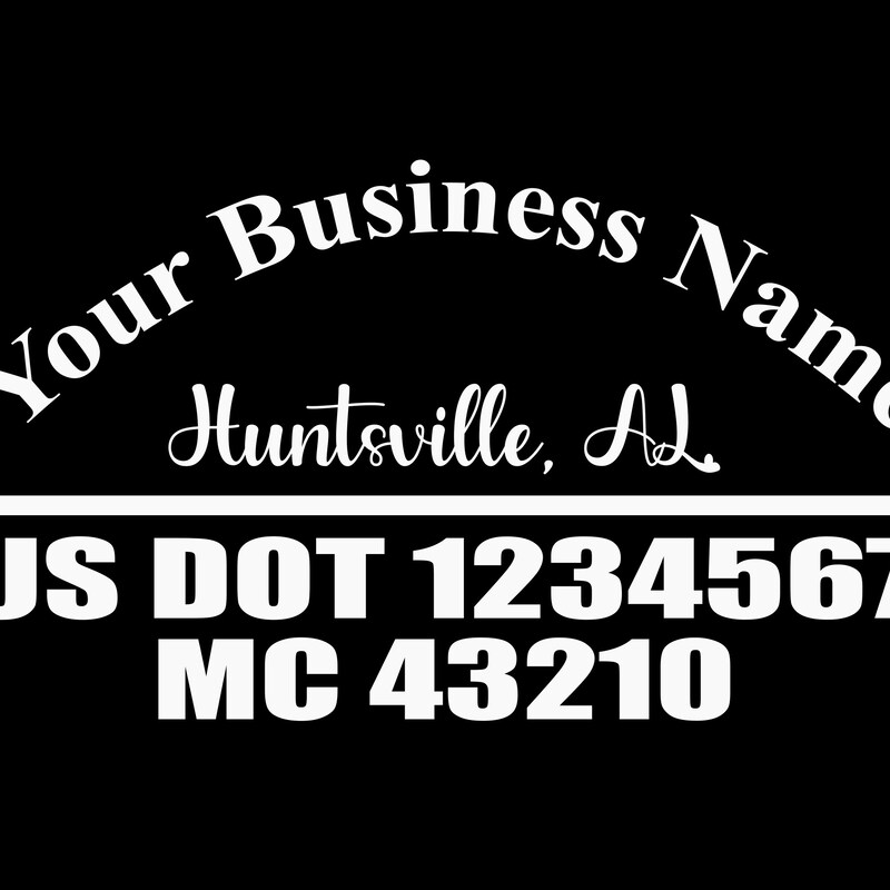 Semi Truck Number Decals - Etsy