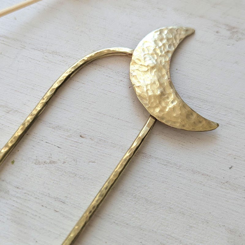 Hair Pin Bun Moon - Etsy UK