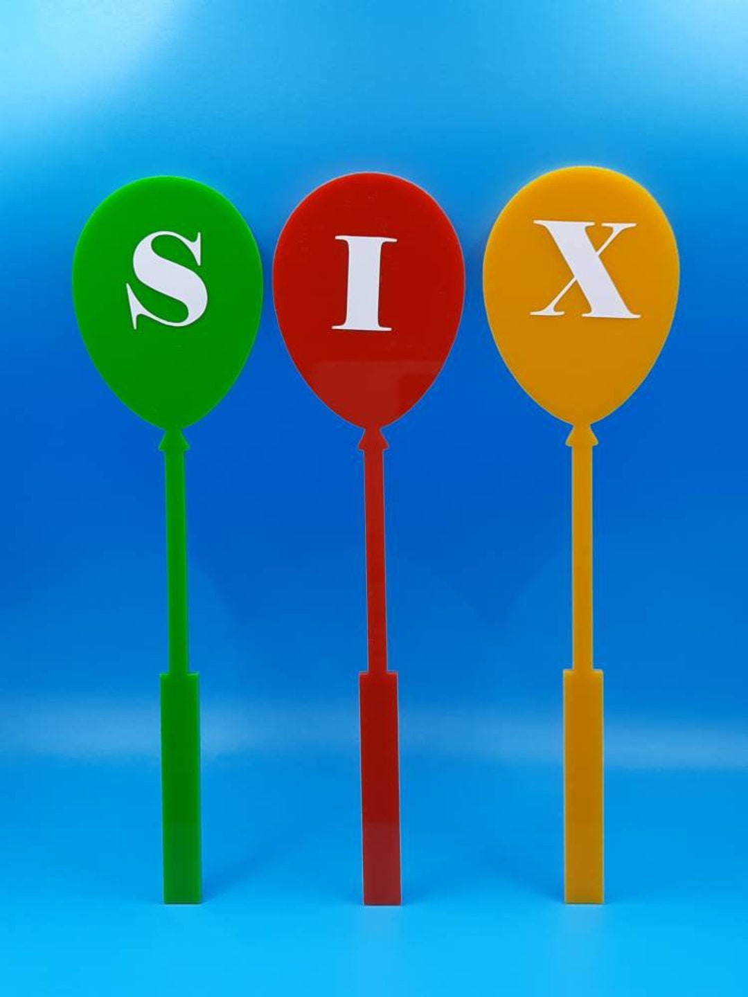 Balloon Birthday Cake Toppers - Etsy