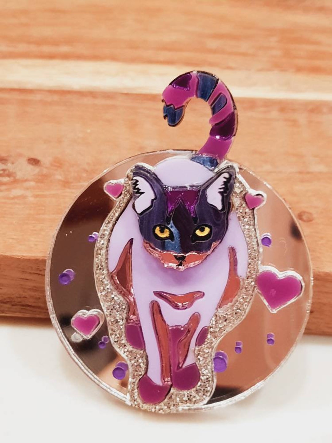 Love Cat Brooch - Etsy