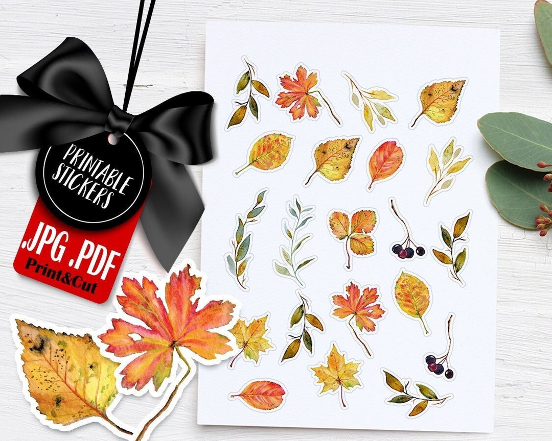 Autumn PRINTABLE Stickers Fall Printable Planner Stickers Planner ...