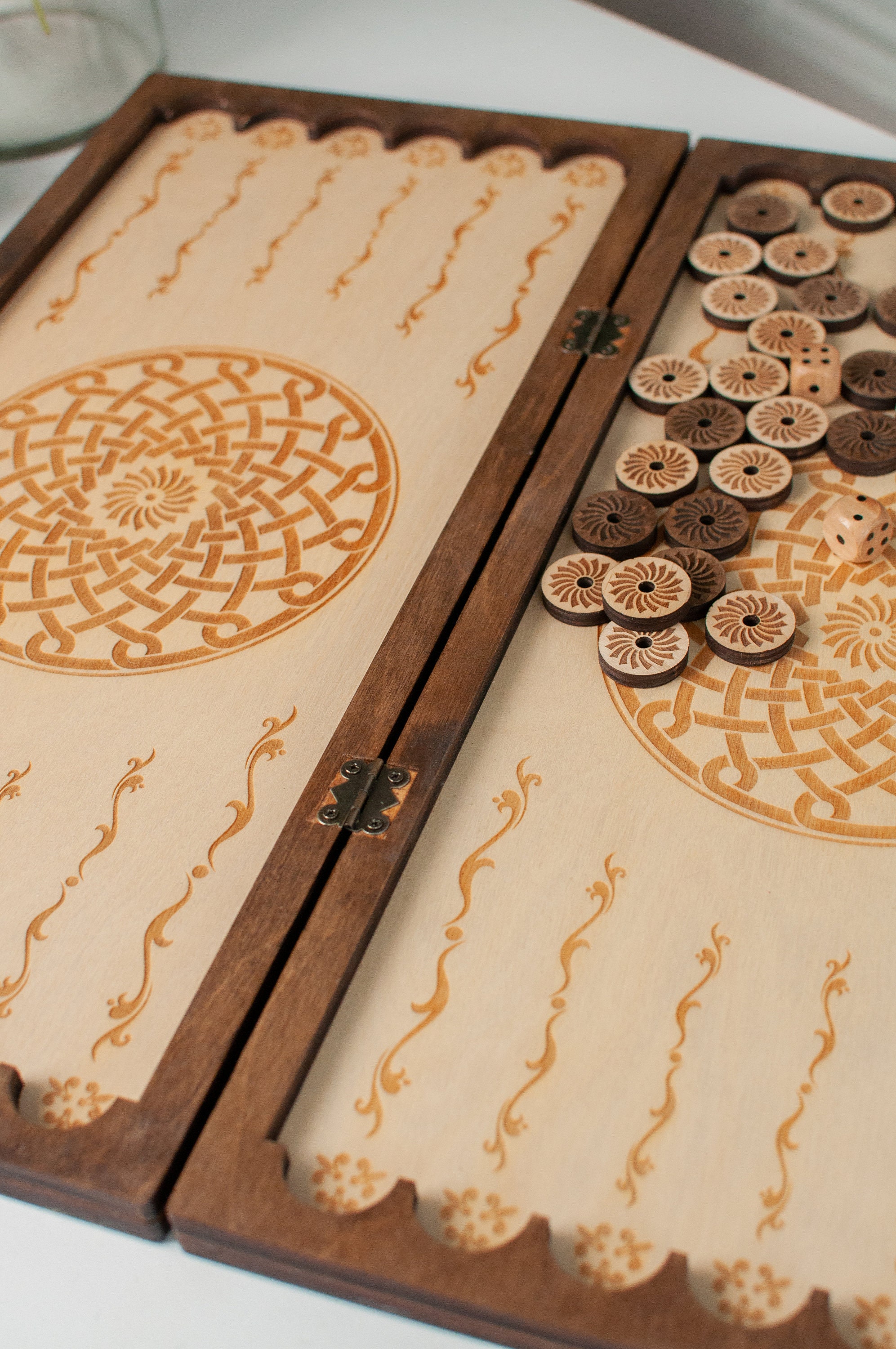 Backgammon / Carved Backgammon / Handmade - Etsy