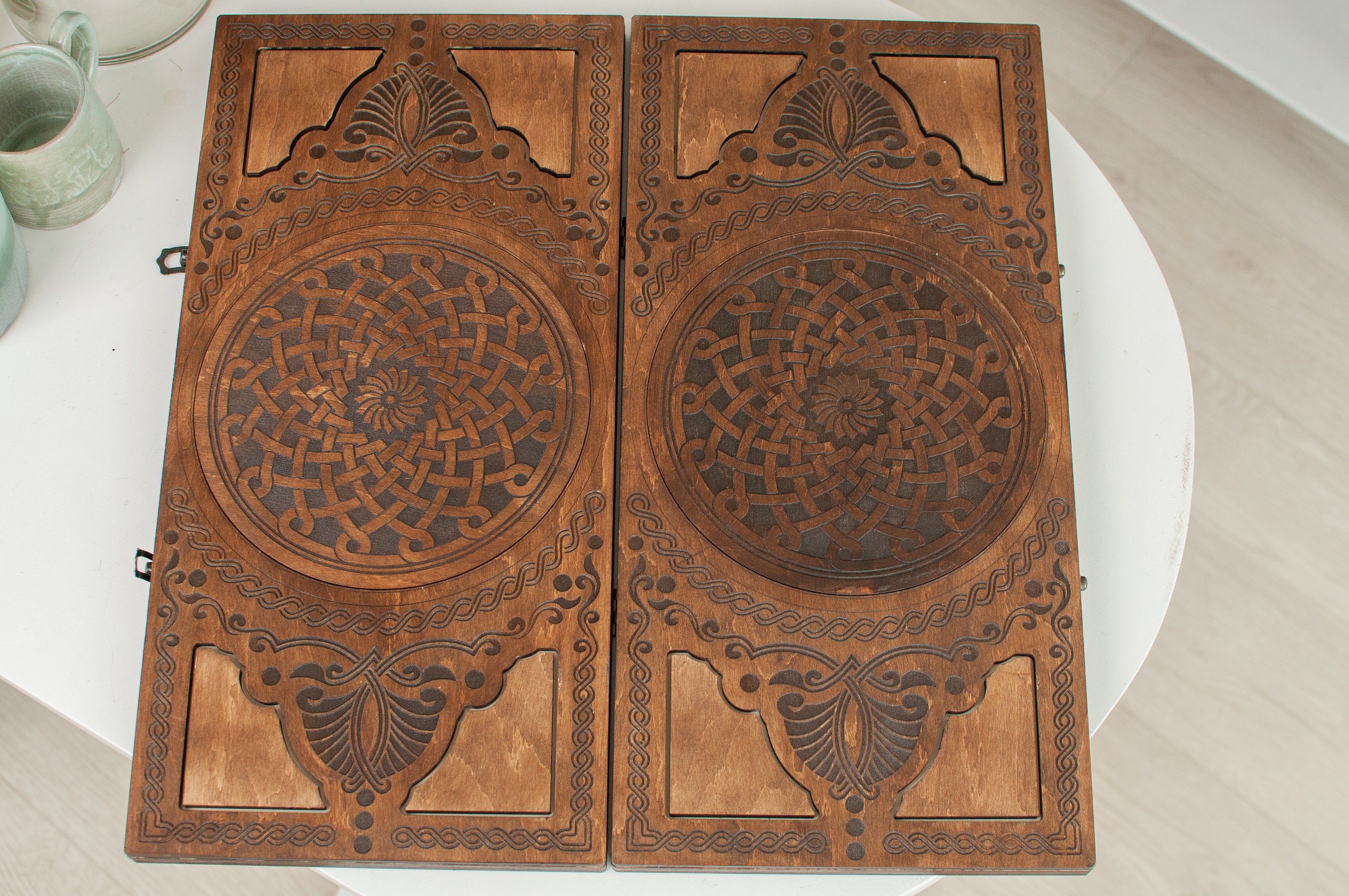 Backgammon / Carved Backgammon / Handmade - Etsy