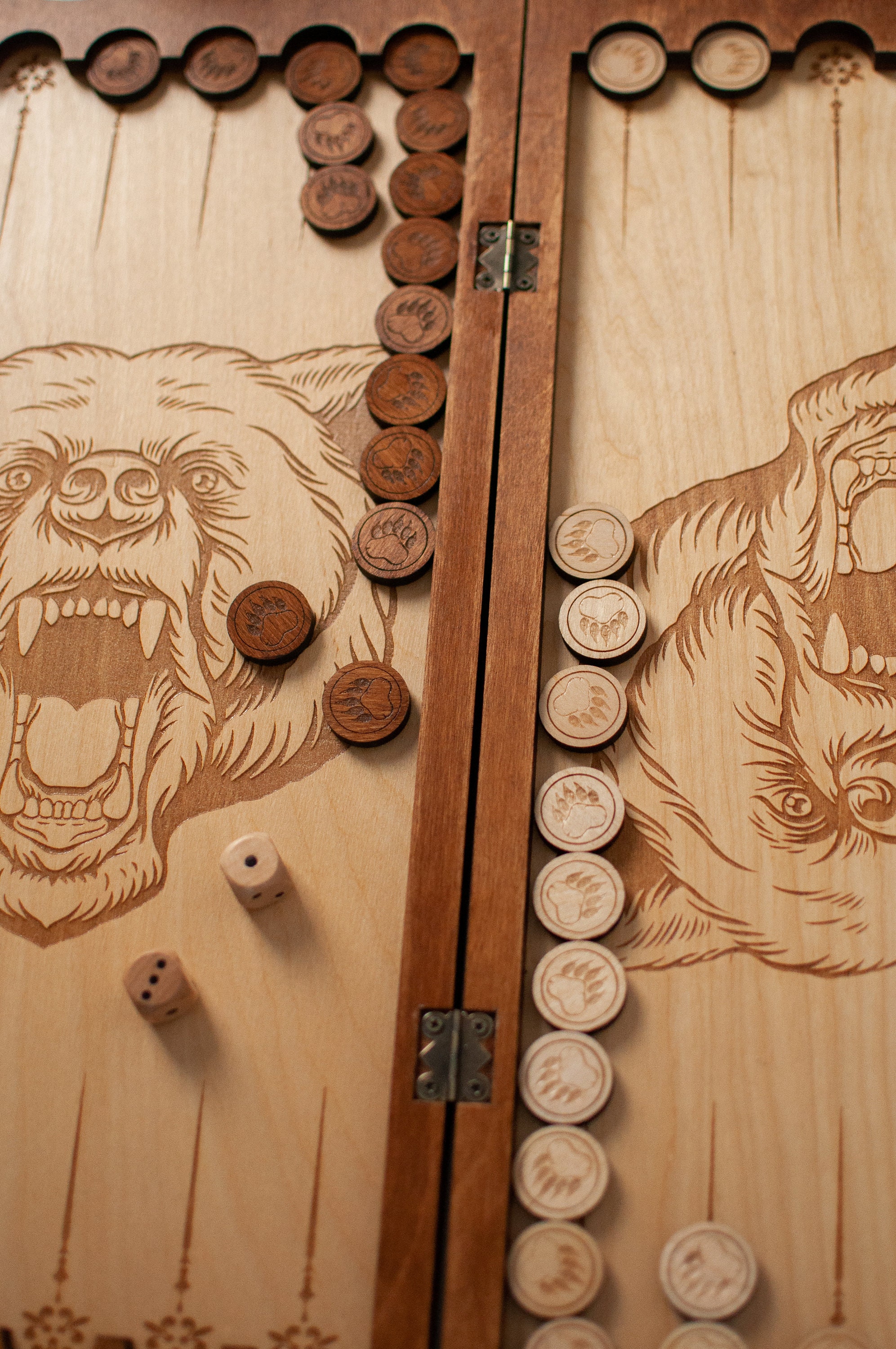 Backgammon. Handmade Backgammon. Board Game. Wood Products. - Etsy