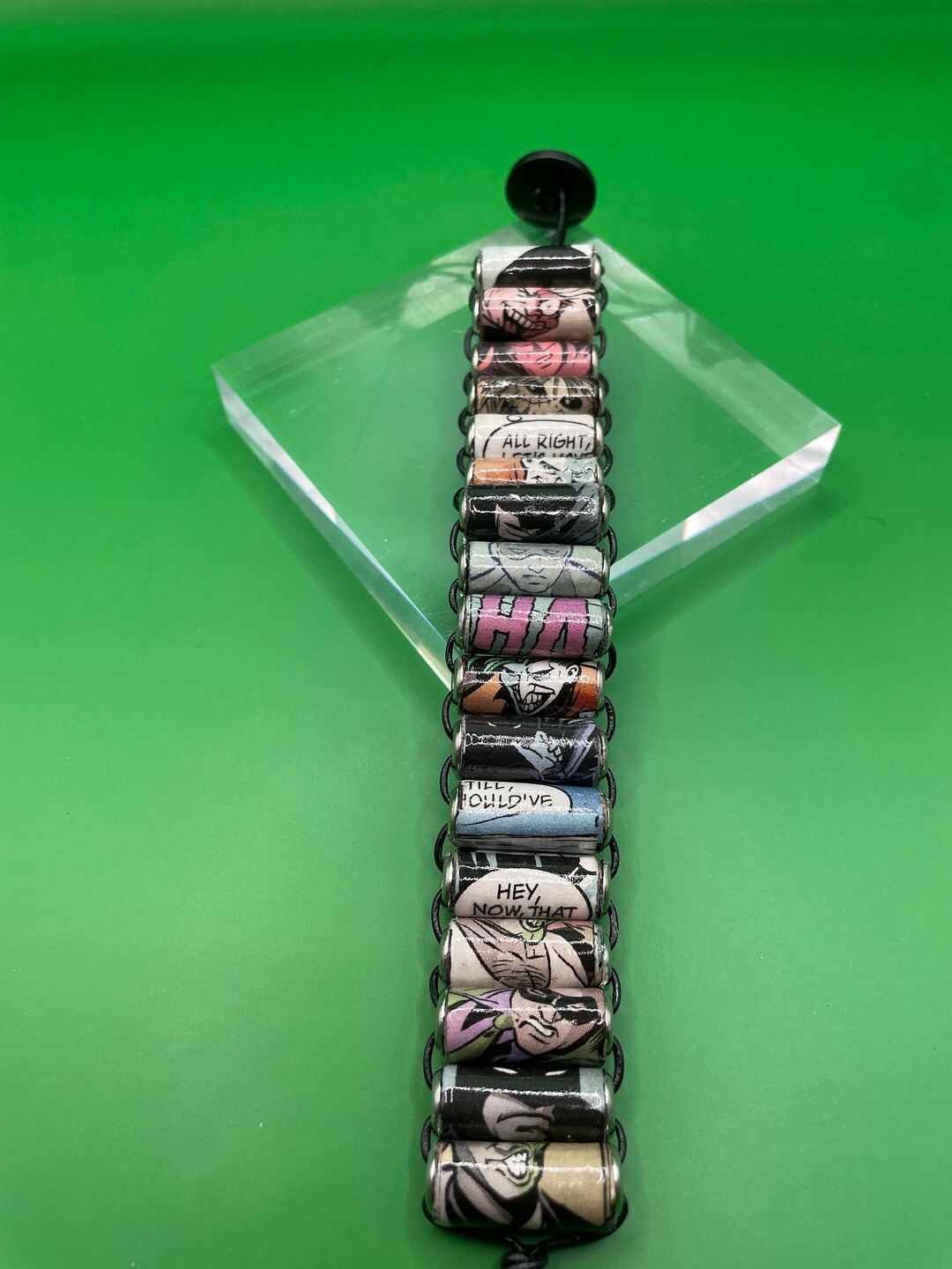 Batman Comic Book Ladder Bracelet Paper Bead Jewelry Comic Book Gift DC ...