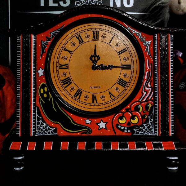 Halloween Clock - Etsy
