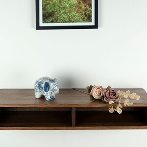 Floating Console Table, Entryway Table, Hallway Wooden Table, Floating ...