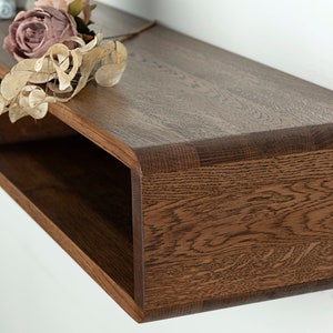 Floating Console Table, Entryway Table, Hallway Wooden Table, Floating ...