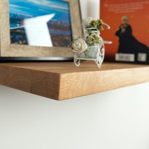Custom Floating Shelves,modern Wooden Floating Shelves, Solid Oak ...