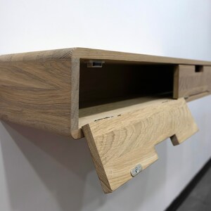 Floating Console Table With Two Drop Down Door ,entryway Table, Hallway ...