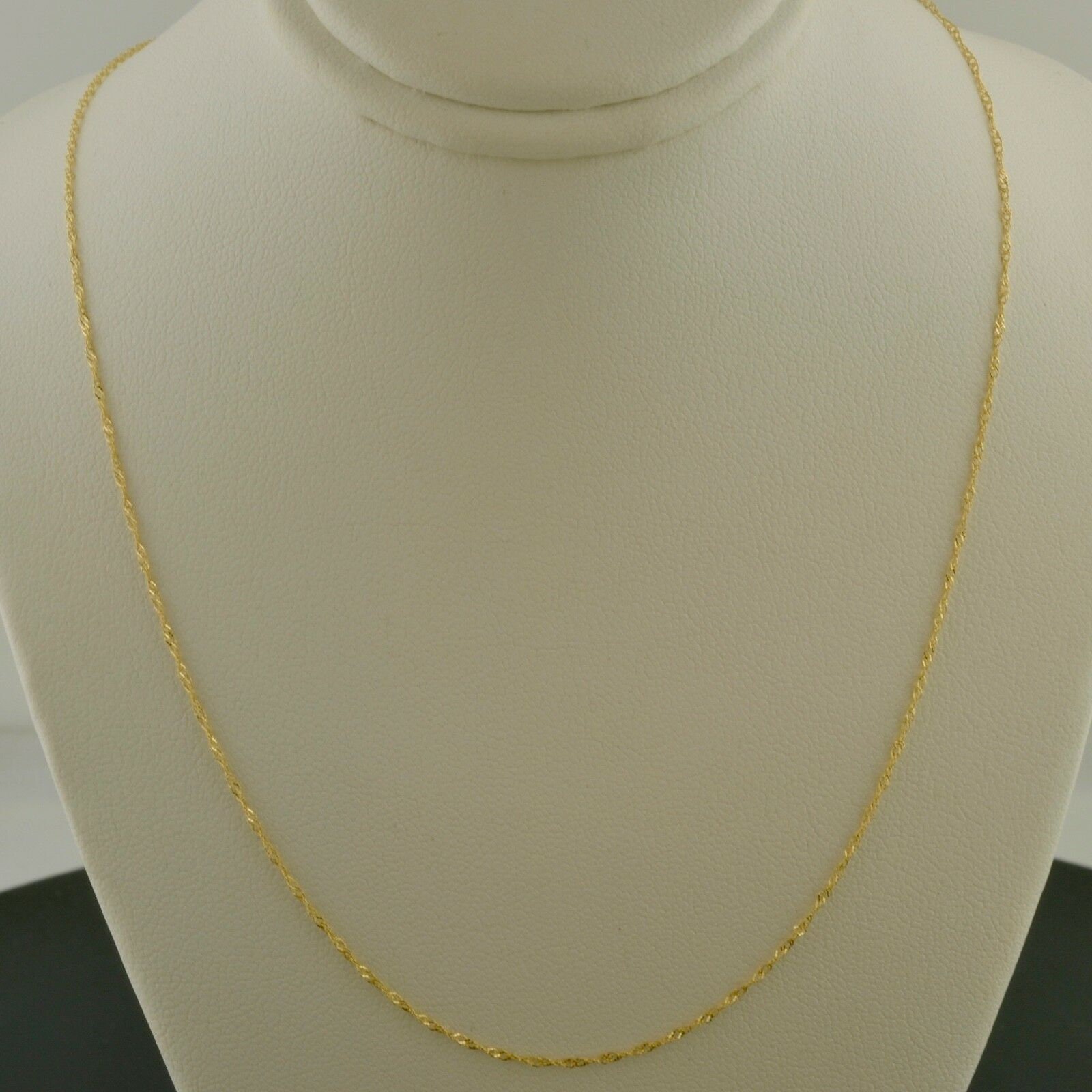10K YELLOW GOLD | .7mm Singapore 18 or 20 Inch | Pendant Chain Necklace ...