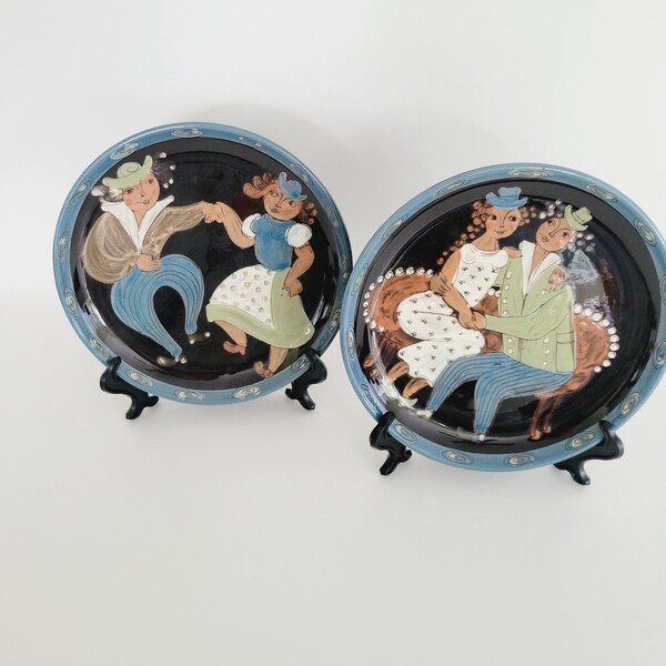 Swiss Pottery Plates - Etsy
