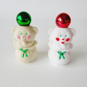 Avon Snug Cub Christmas Bottles of Cologne, 2 Vintage 1980s Christmas ...