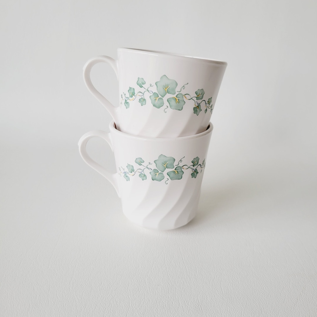 Corning Callaway Ivy Mugs 2, Vintage 1990 Corelle Corning Ivy Pattern ...