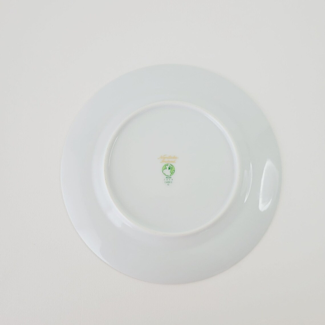 Noritake Ireland Carrie SALAD Plates, White Double Gold Trim, Classic ...