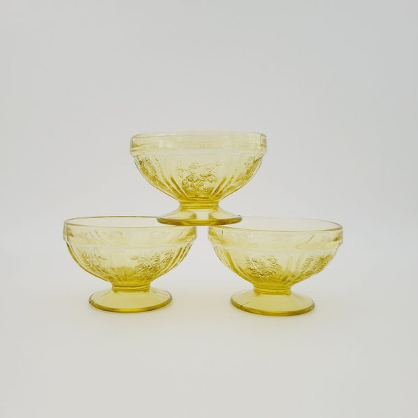 Depression Glass Sherbet Dessert Bowls - Etsy
