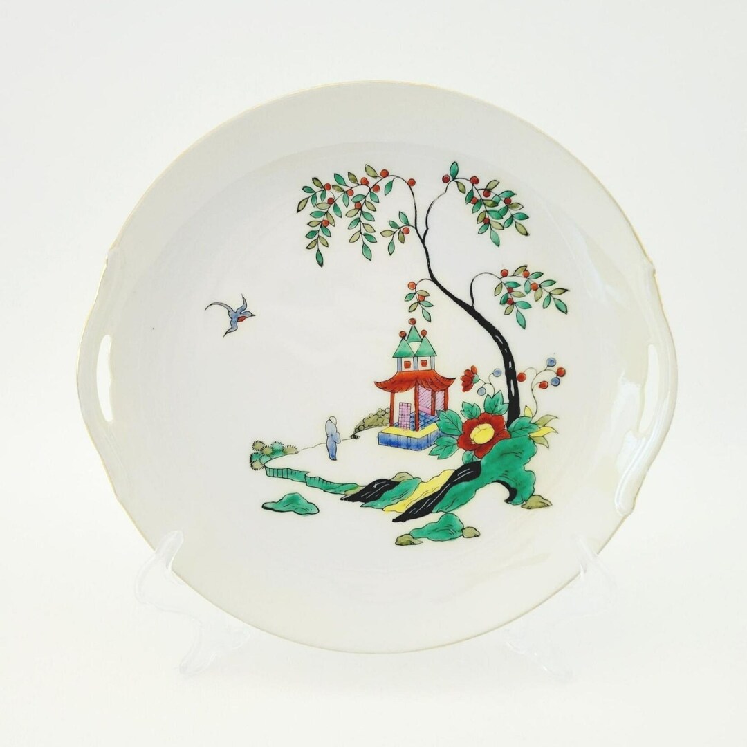 Noritake Asian Landscape Scene Cake Plate, C.1920-40 Morimura Mark ...