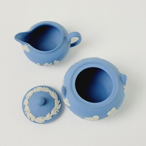 Vintage Wedgwood Blue Jasperware Miniature Tea Set With 12 Pieces: Tray ...