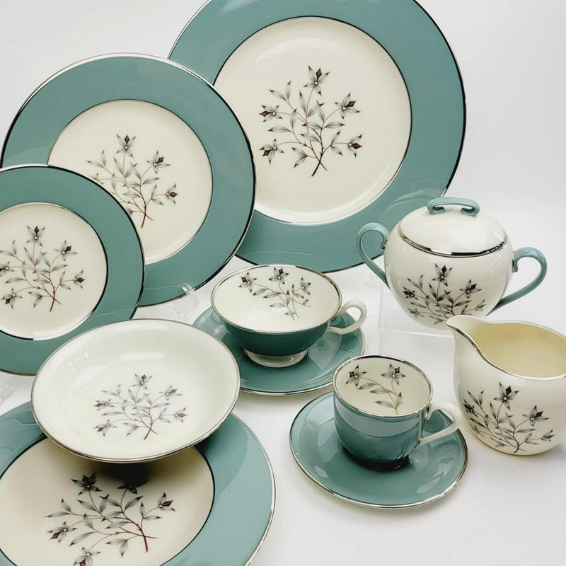 Silver Trim Lenox China - Etsy