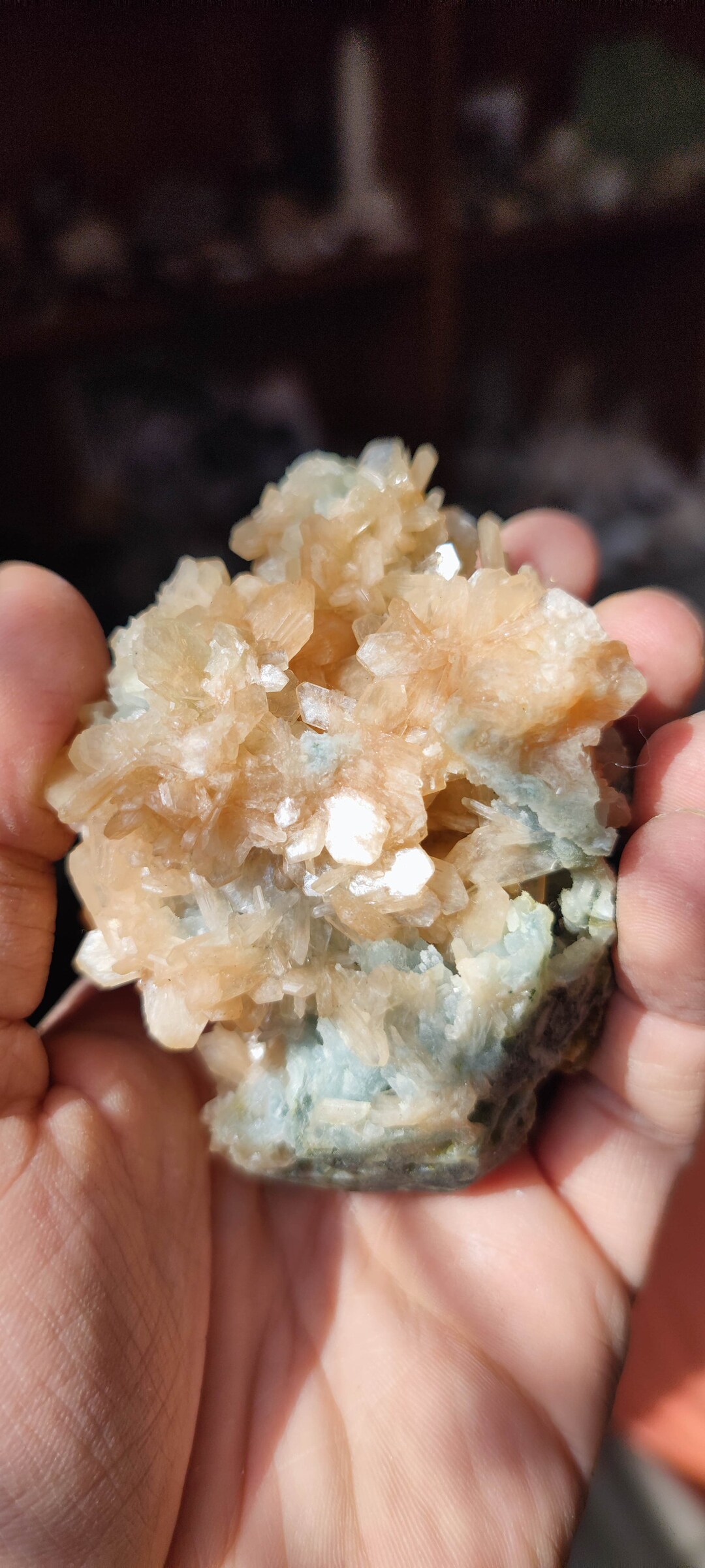 Peach Stylbite in Greenish Chalcedony - Etsy