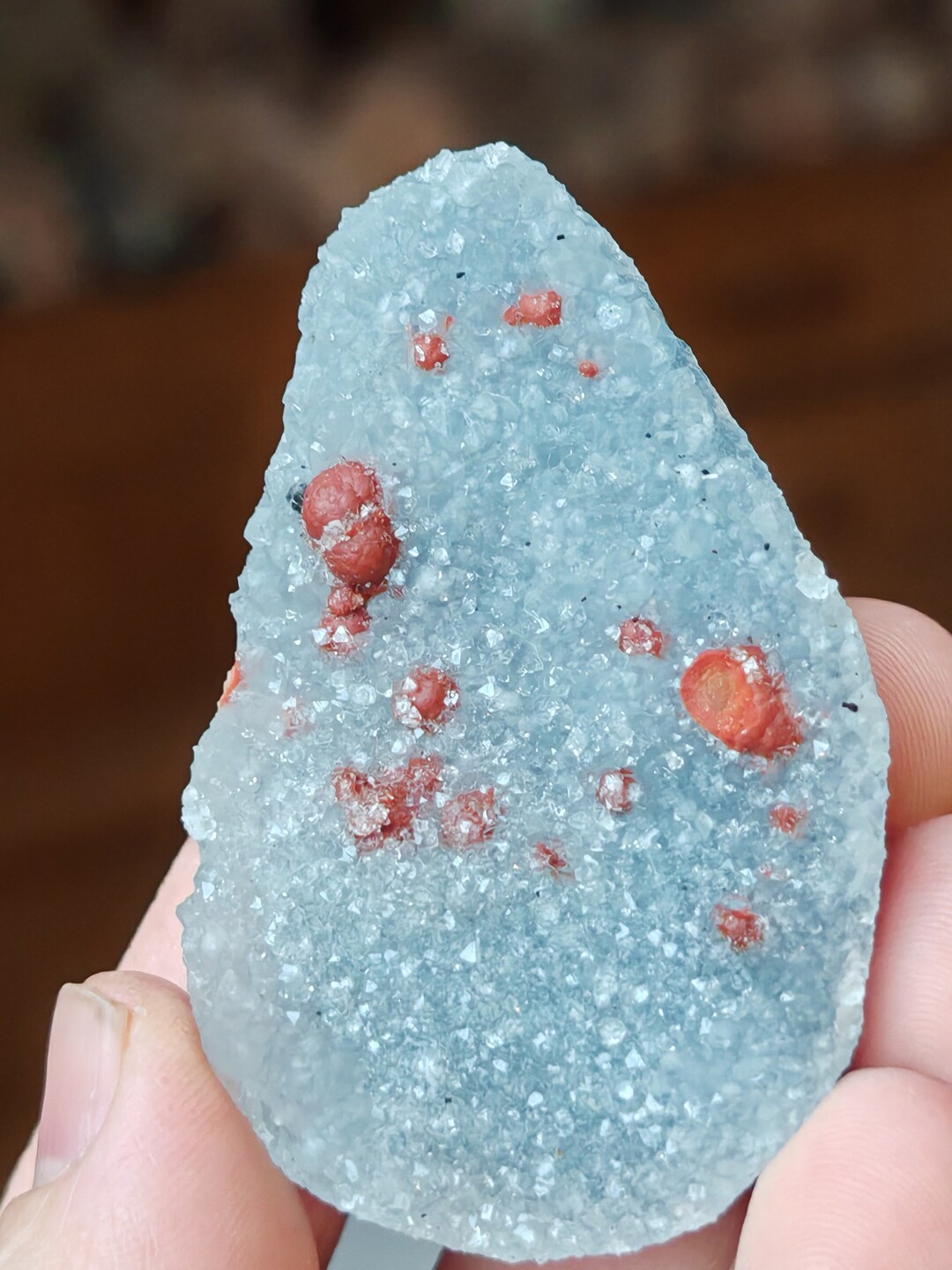 Red Fluorite Balls on Matrix - Etsy
