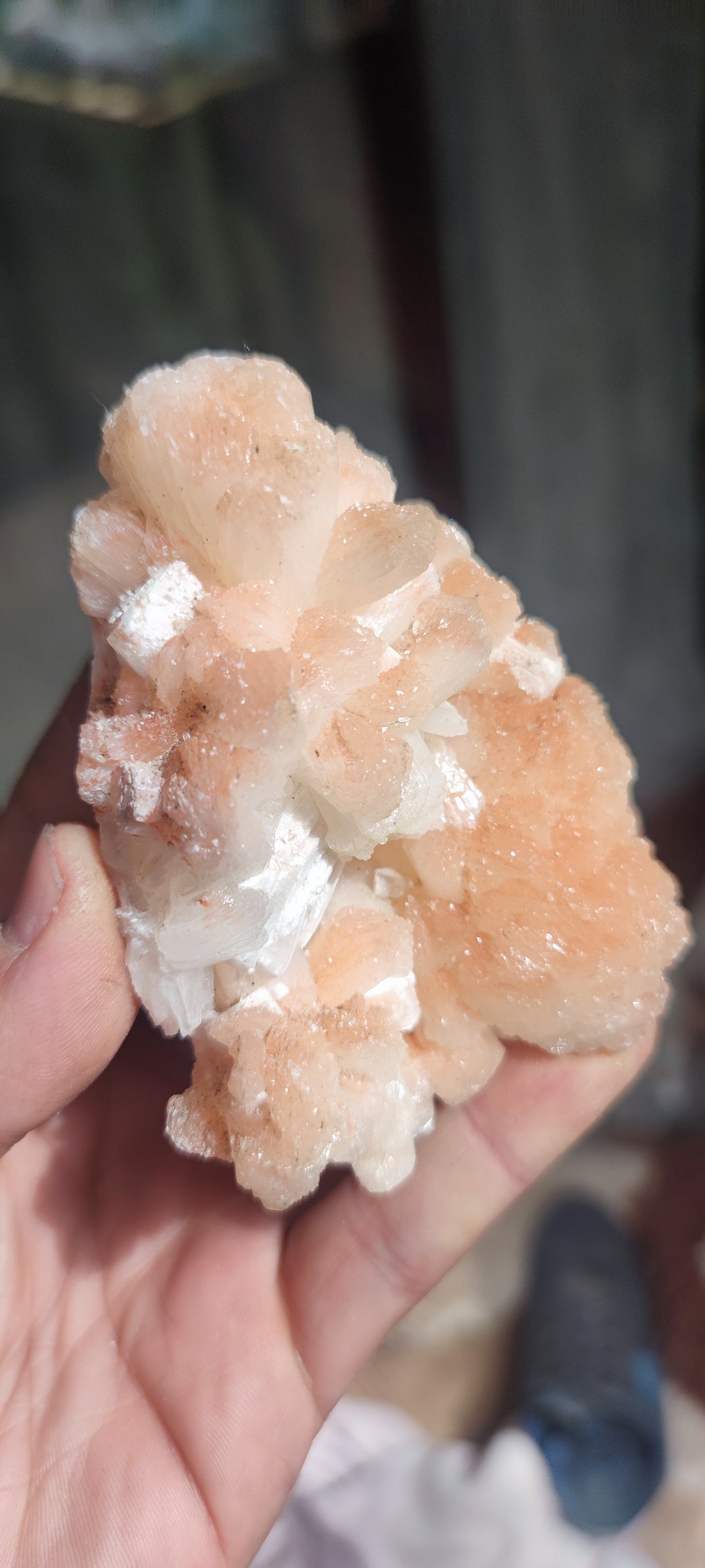 Orange Stilbite Bathed in Brilliant Micro Crystals - Etsy