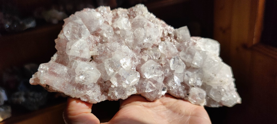 Pink Apophyllite Crystals on Matrix - Etsy