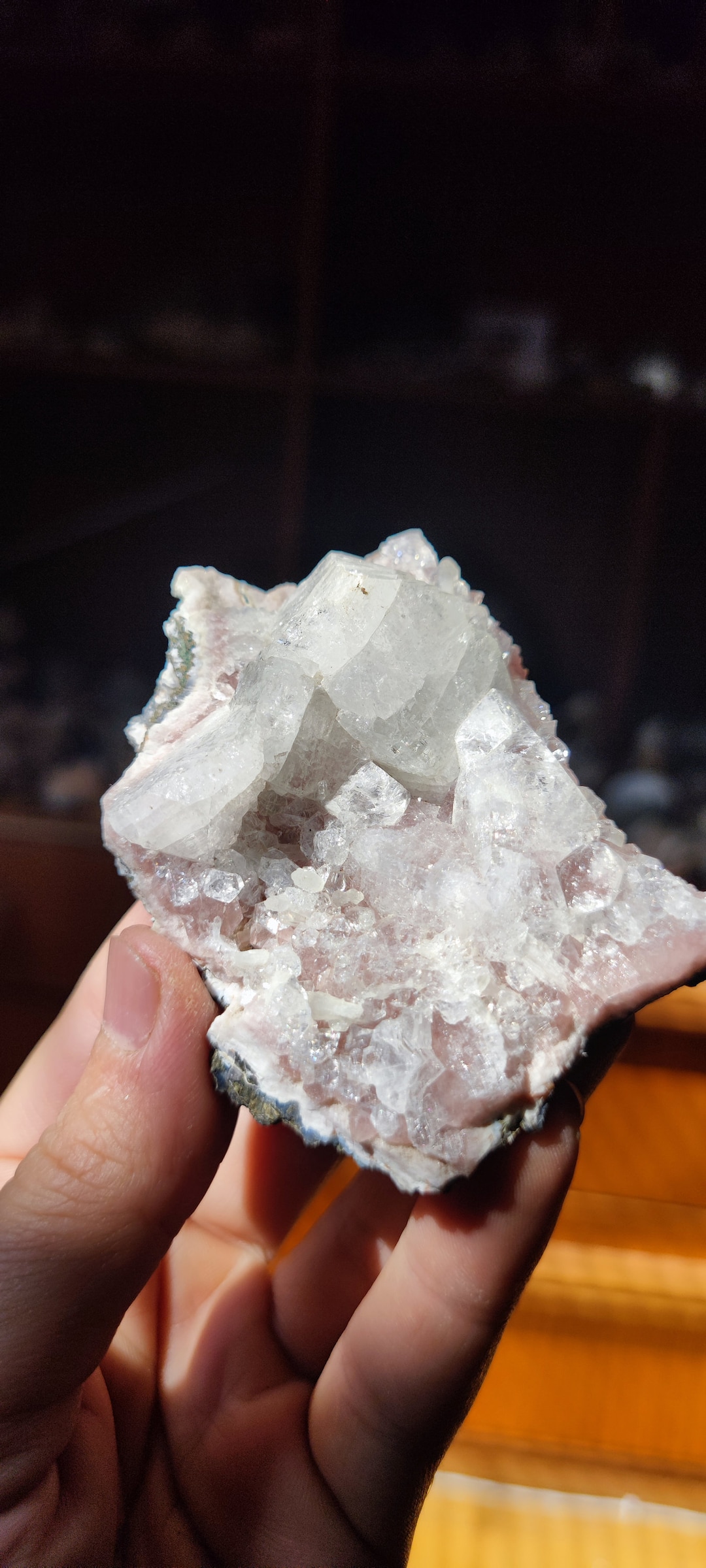 Pink Apophyllite in Matrix - Etsy