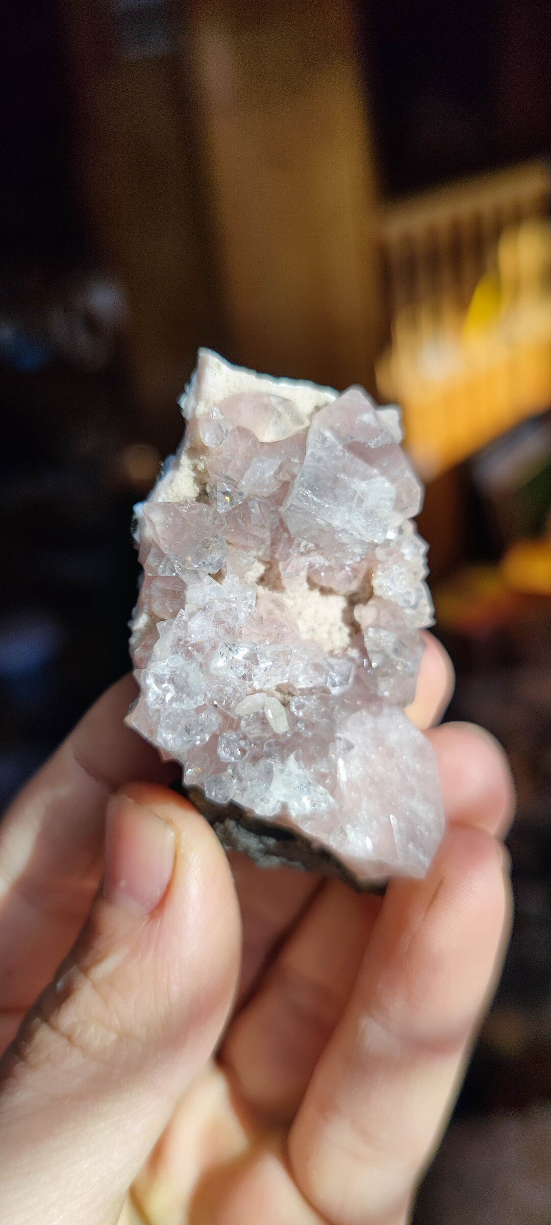 Pink Apophyllite in Matrix - Etsy