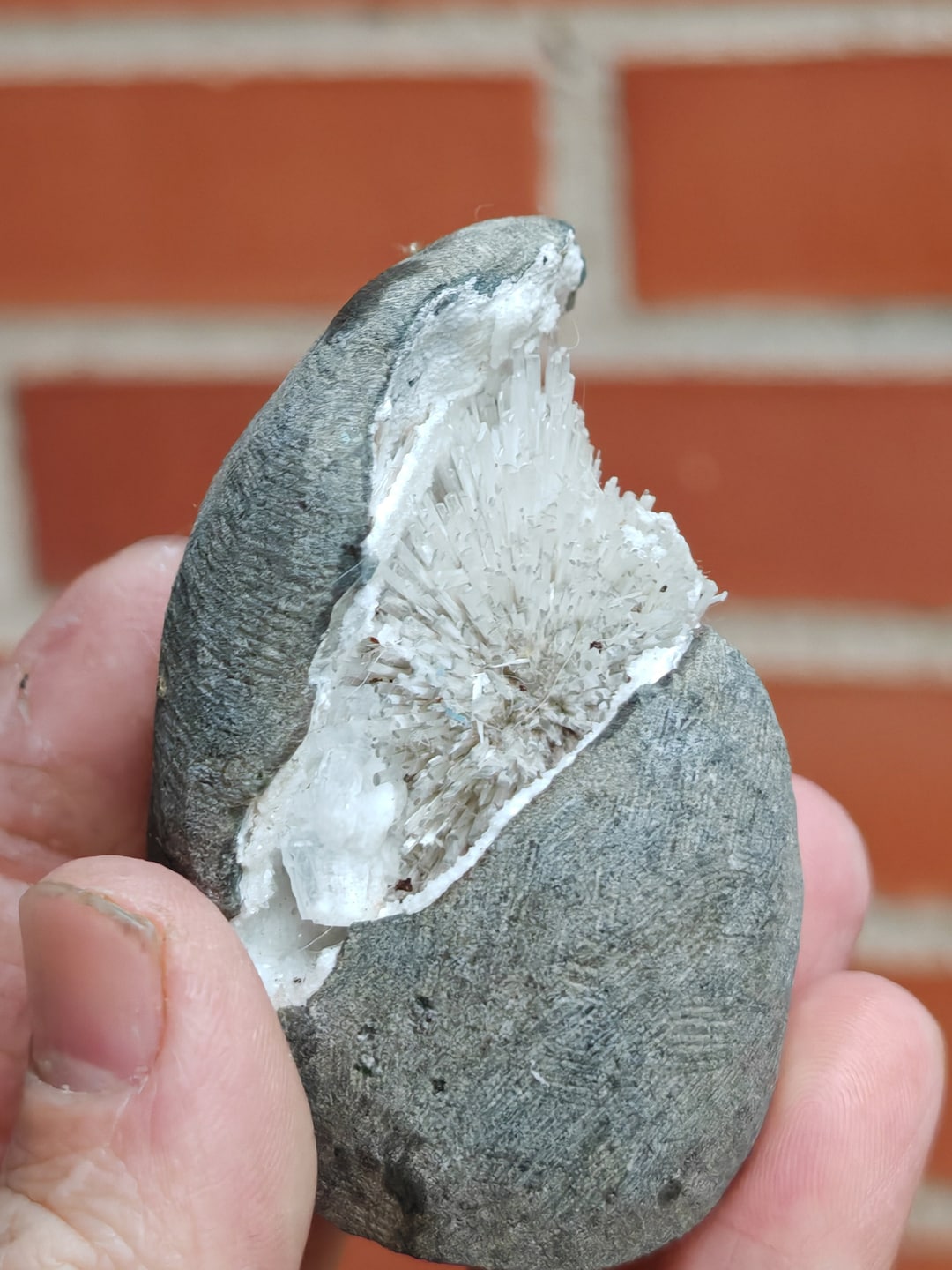 Sparkling Quartz Geode With Mesolite. - Etsy