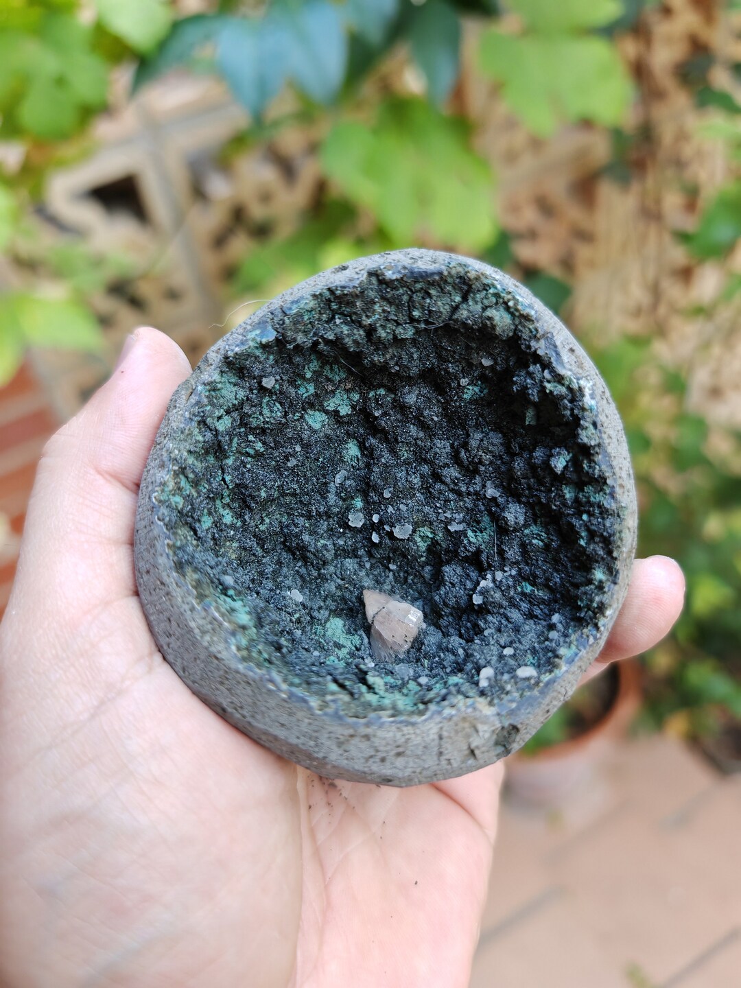 Dark Geode With Pink Heulandite and Epistilbite Crystals - Etsy