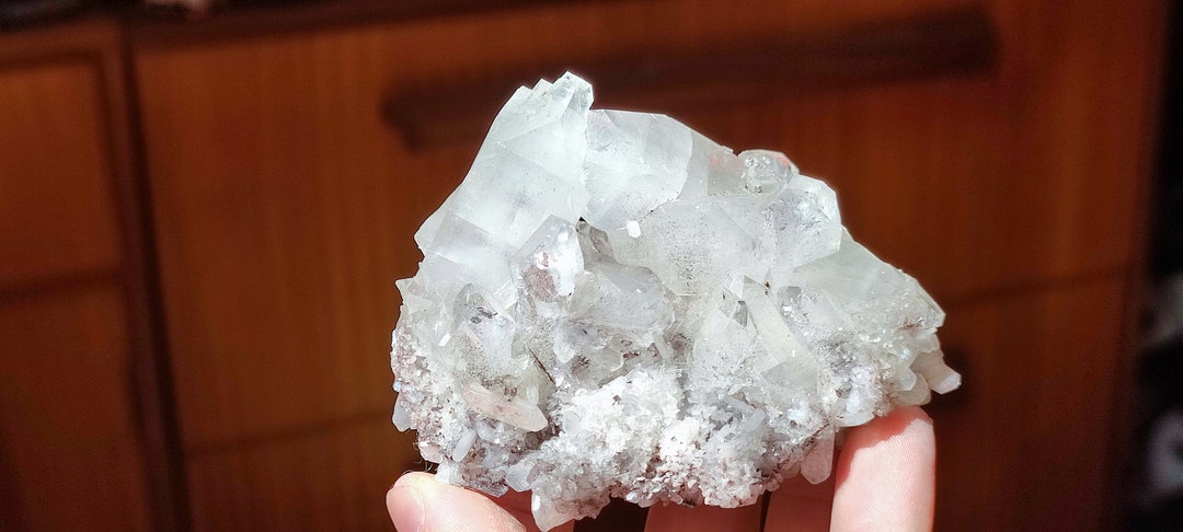Apophyllite Crystals in Stilbite Matrix - Etsy
