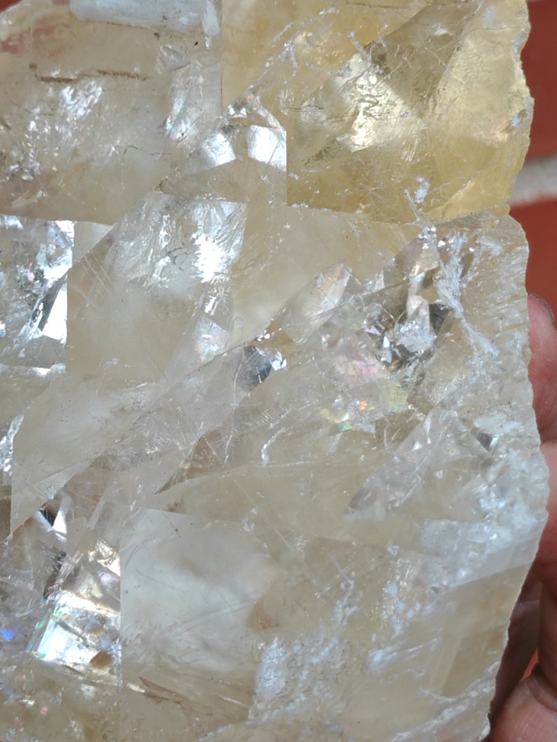 Perfect Honey Calcite Crystal on Matrix With Stilbite - Etsy