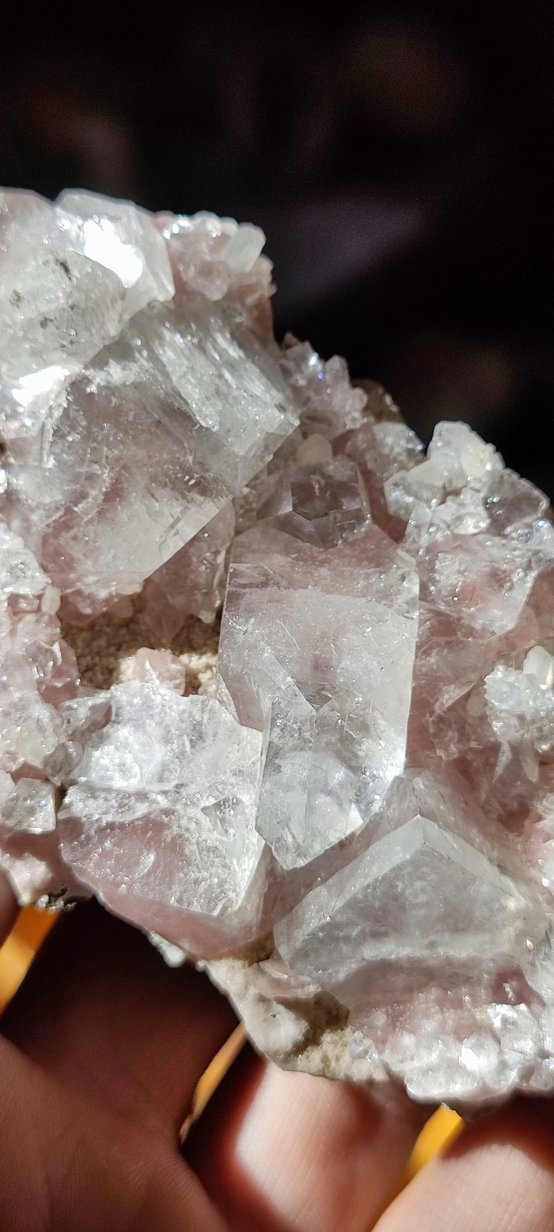 Pink Apophyllite in Matrix - Etsy
