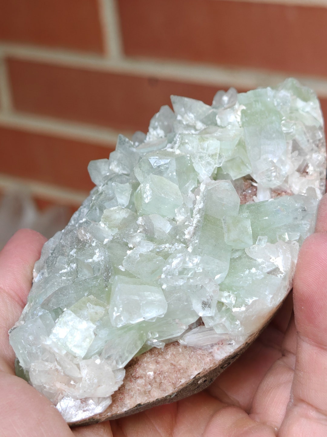 Greenish Apophyllite Tips on Matrix - Etsy