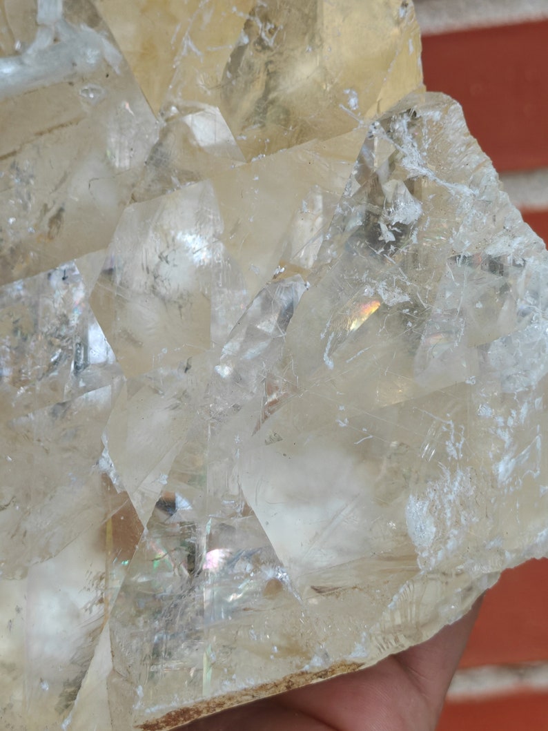 Perfect Honey Calcite Crystal on Matrix With Stilbite - Etsy