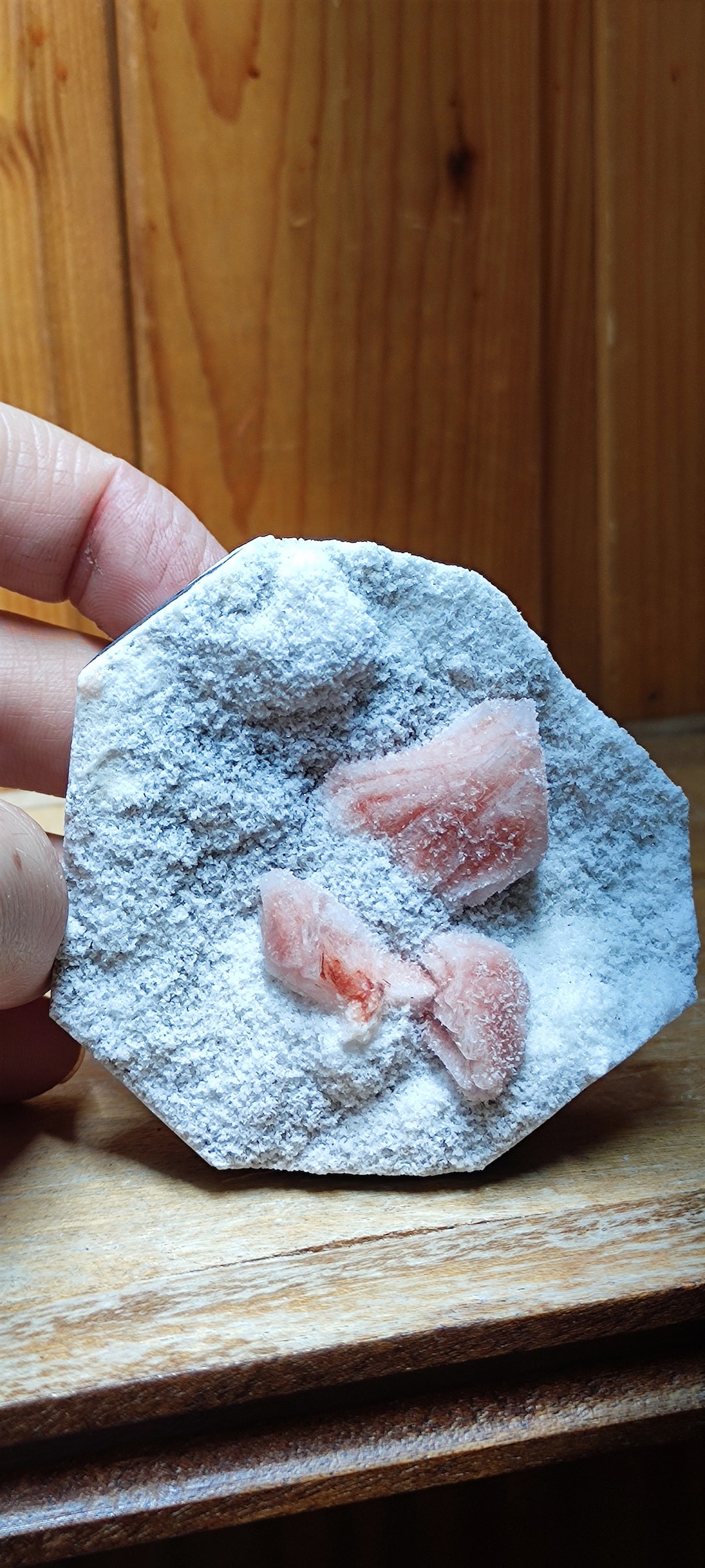 Red Heulandite Crystal on Matrix - Etsy