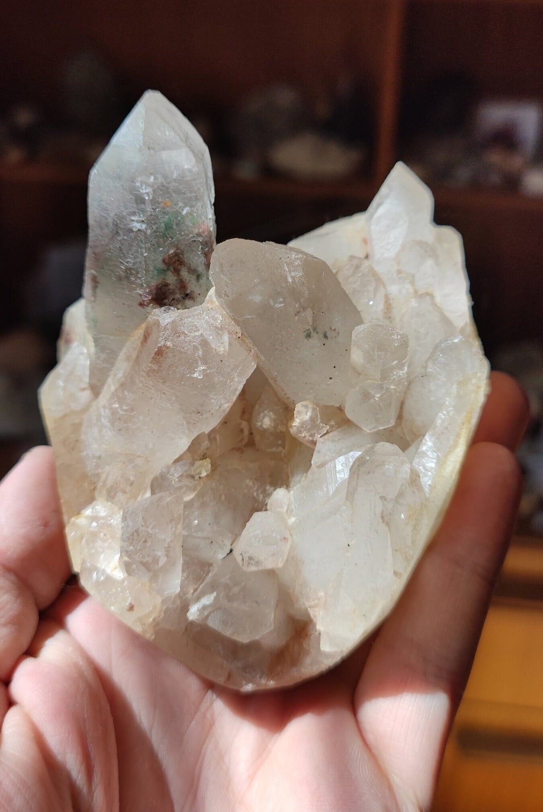 Himalayan Quartz Cluster With Lodolite Inclusions - Etsy