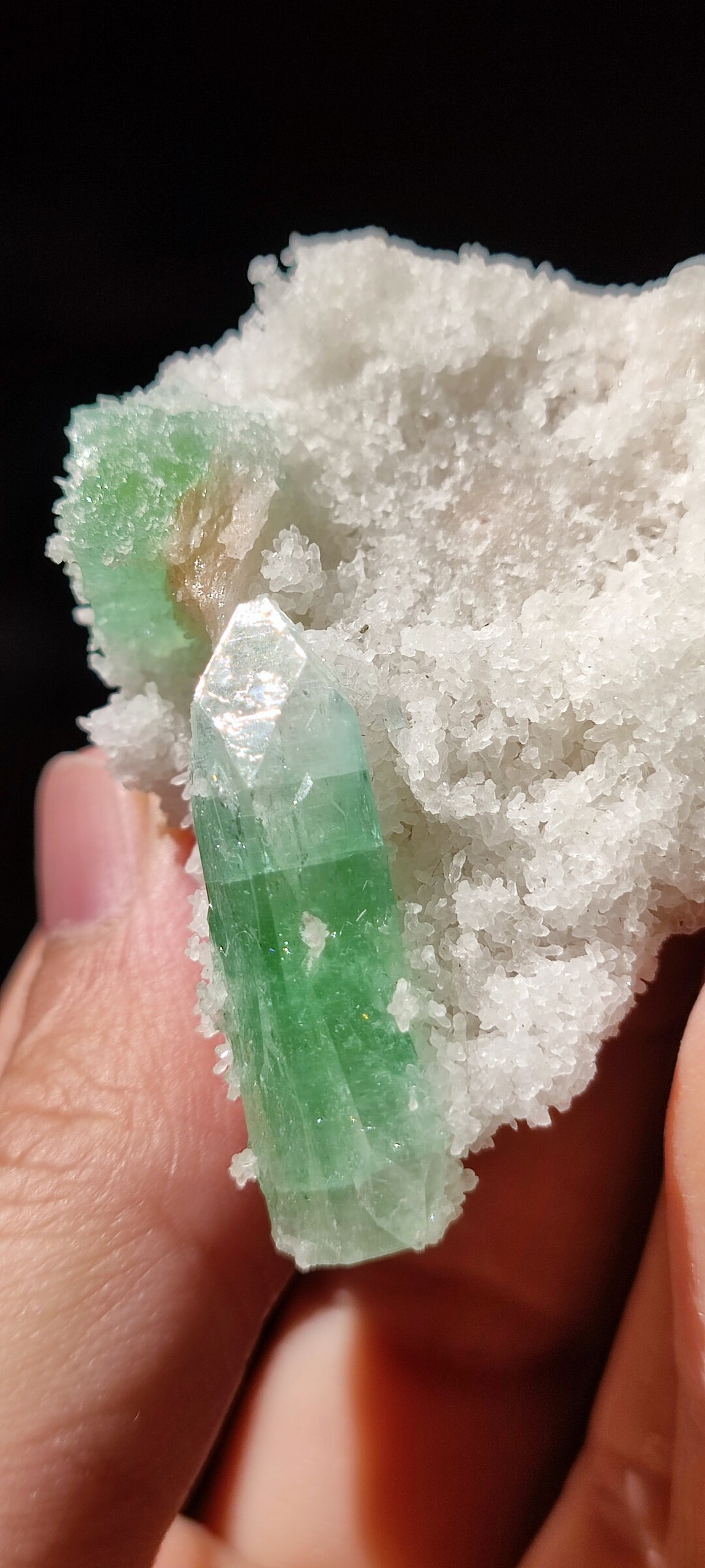 Green Apophyllite Crystals on Matrix - Etsy
