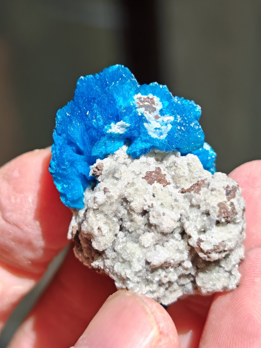 Large Cavansite Crystal on Matrix - Etsy